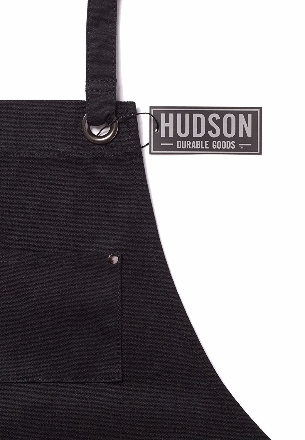 Hudson Durable Goods - HDG901 -Heavy Duty Waxed Canvas Work Apron (Black)